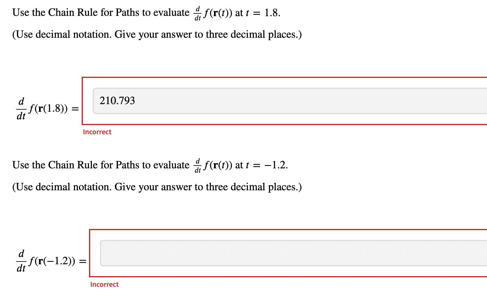 Solved Let f(x,y)=xy2 and r(t)= 21t2,t3 . Calculate ∇f (Use | Chegg.com