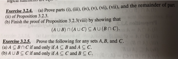 Solved Exercise 3.24 (a) Prove parts (i), (iii), (iv), (v), | Chegg.com Solved Exercise 3.24 (a) Prove parts (i), (iii), (iv), (v), | Chegg.com
