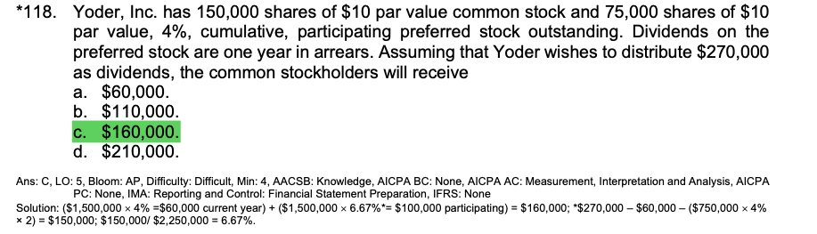 Solved *118. Yoder, Inc. has 150,000 shares of $10 par value | Chegg.com