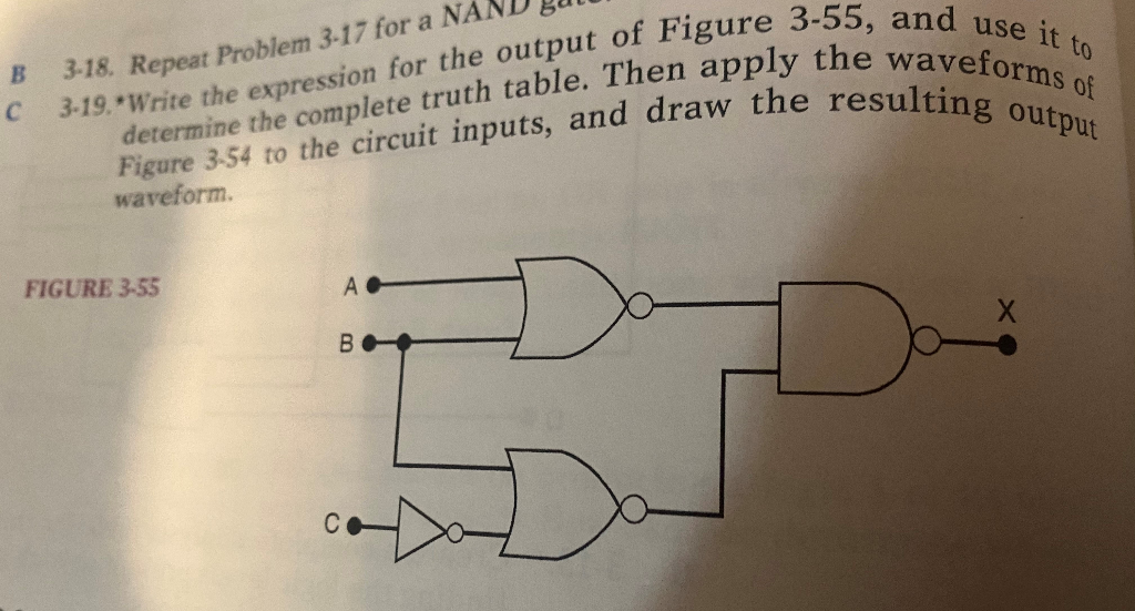 Solved 3-19. *Write the expression for the output of Figure | Chegg.com