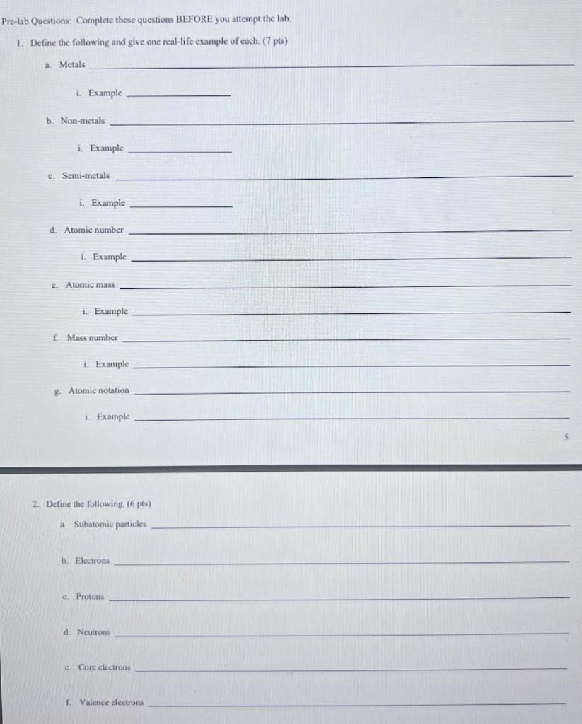 Solved -lab Questions: Complete these questions BEFORE you | Chegg.com