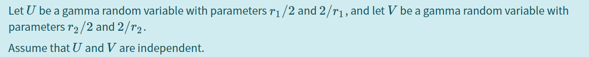Solved Let U be a gamma random variable with parameters r1/2 | Chegg.com