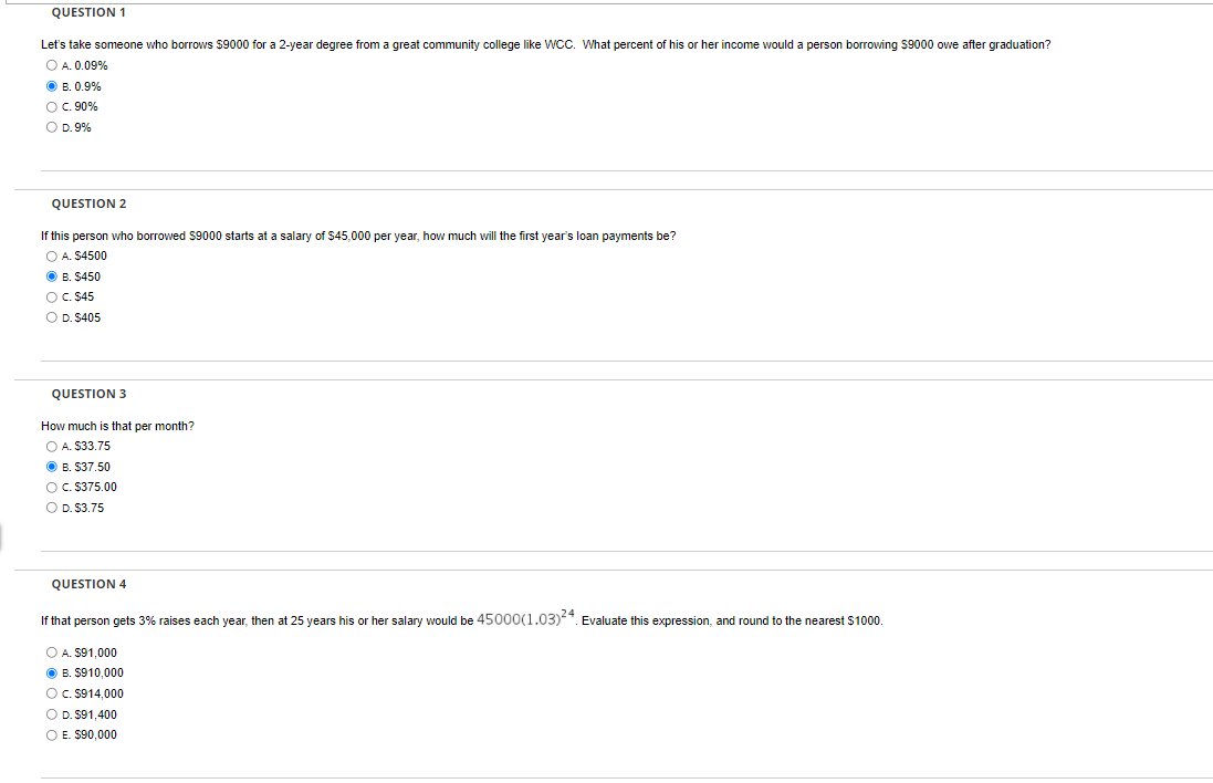 Solved Quest 3: Rethinking Student Loans 1. Carefully read | Chegg.com