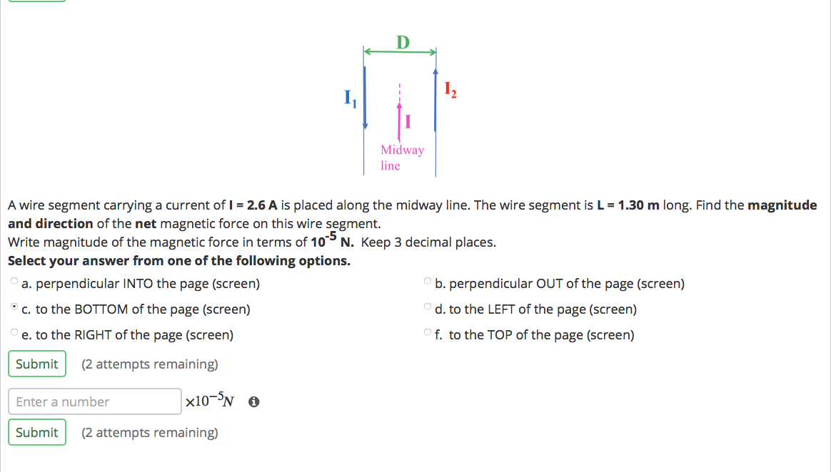 Solved Magnetism 3 D 1 Midway line In the above figure, two | Chegg.com