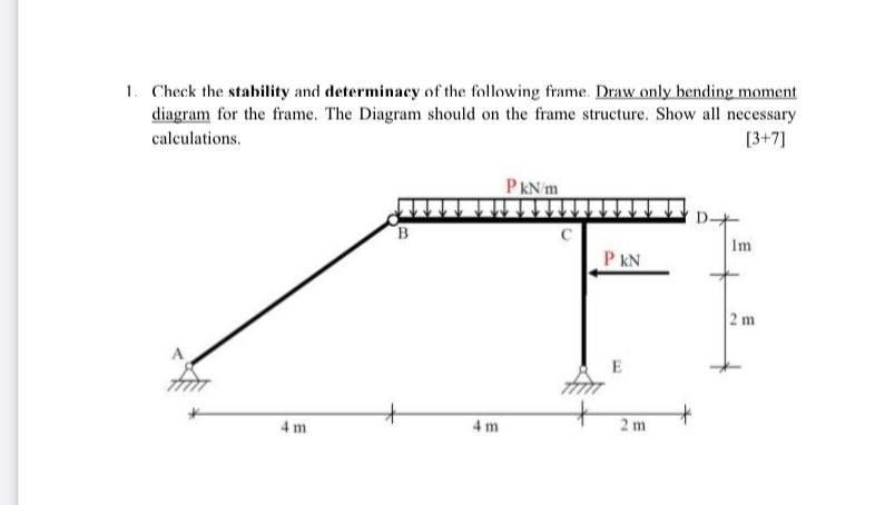 Solved 1. Check the stability and determinacy of the | Chegg.com