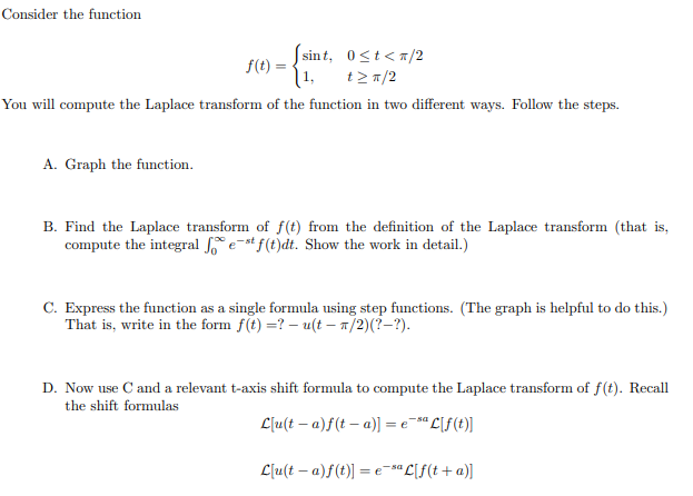 Solved Consider the function f(t)=sint, 0 T/2 You will | Chegg.com