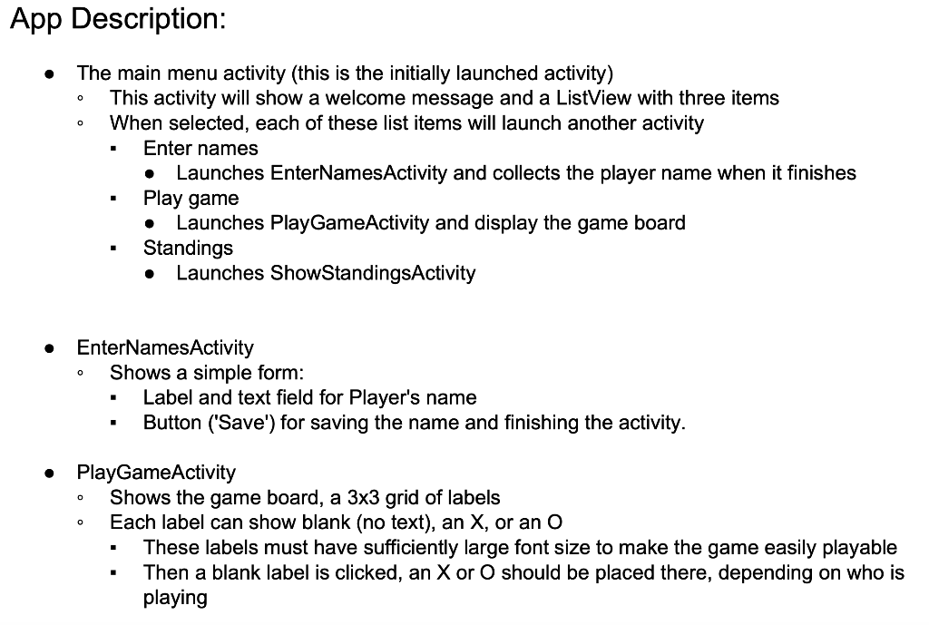 Lab Description In this lab, you will create a simple | Chegg.com