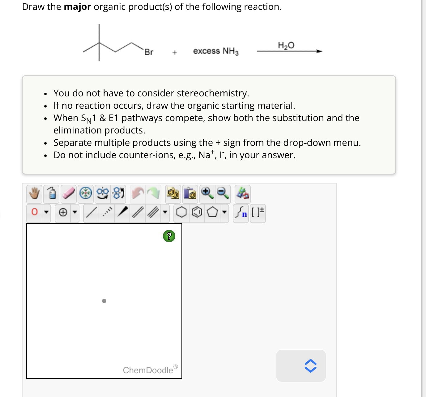 [Solved]: Draw the major organic product(s) of the followin