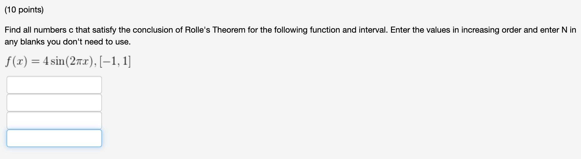Solved (10 points) Find all numbers c that satisfy the | Chegg.com