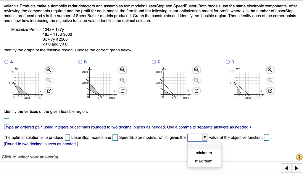 Solved Valencia Products make automobile radar detectors and | Chegg.com