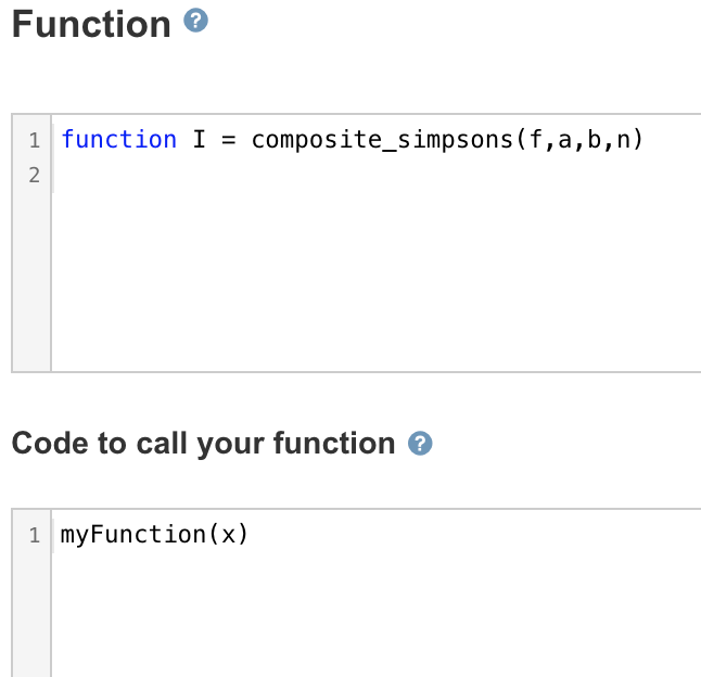 Solved Create a function called composite_simpsons (check | Chegg.com