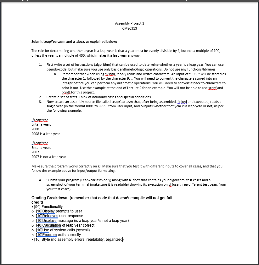 Solved I need this in NASM x86 ﻿format 64-bitAssembly | Chegg.com