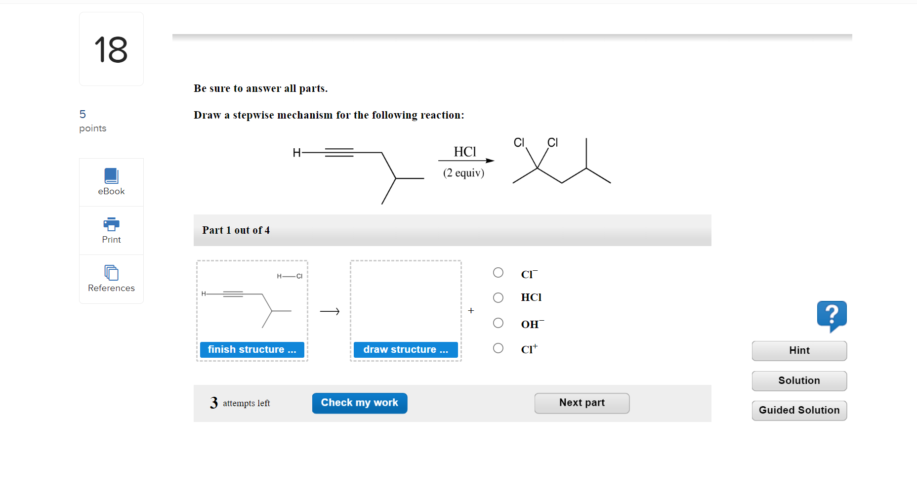 Solved Be sure to answer all parts. Draw a stepwise | Chegg.com