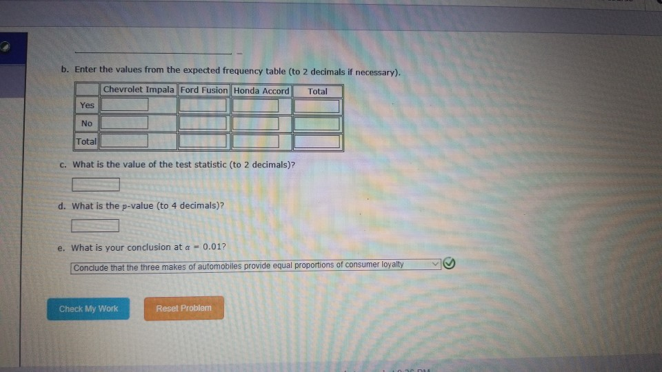 Solved Excel Structured Activity Testing Equality Of 9344