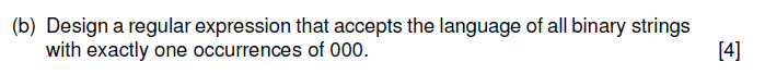 Solved (b) Design a regular expression that accepts the | Chegg.com