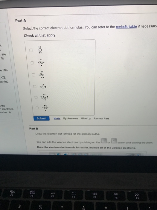 Solved Select the correct electron-dot formulas. You can | Chegg.com