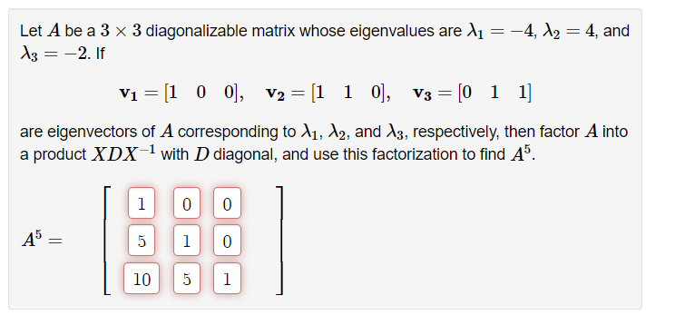 Solved Let A be a 3 x 3 diagonalizable matrix whose | Chegg.com