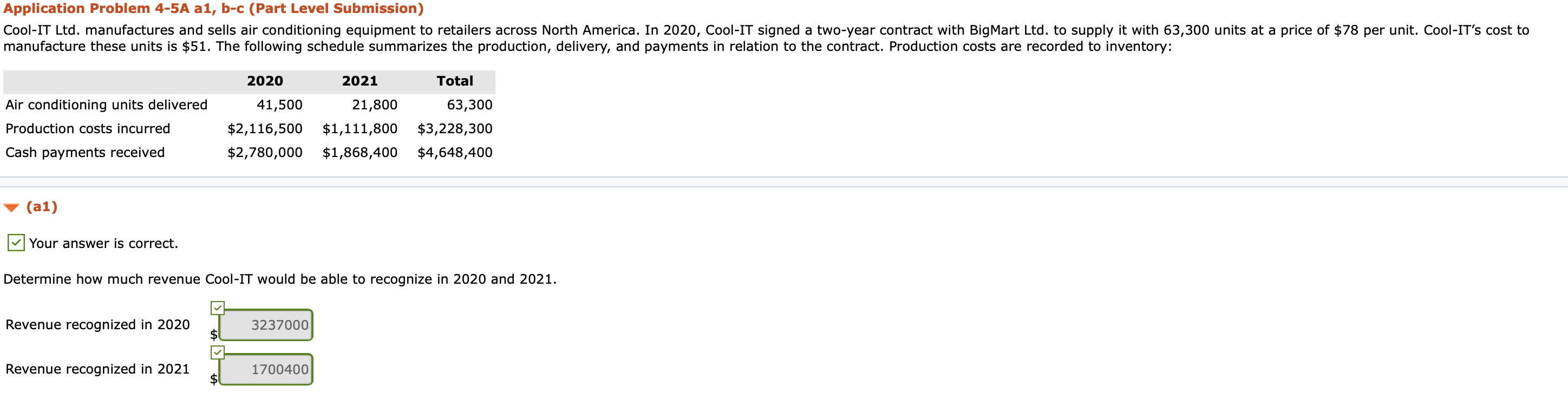 Solved Application Problem 4-5A a1, b-c (Part Level | Chegg.com