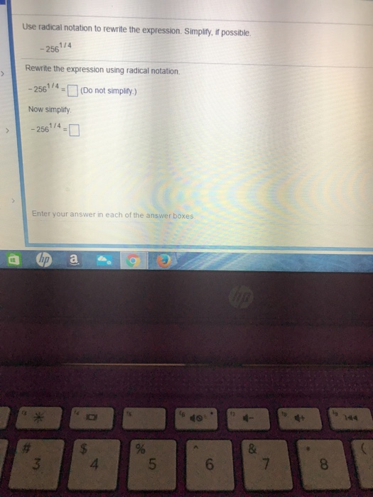 Solved Use radical notation to rewrite the expression. | Chegg.com