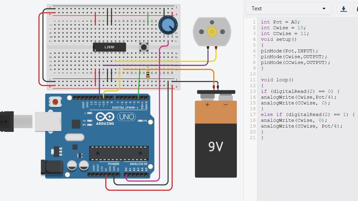 Solved I am trying to make circuit with Arduino to control | Chegg.com