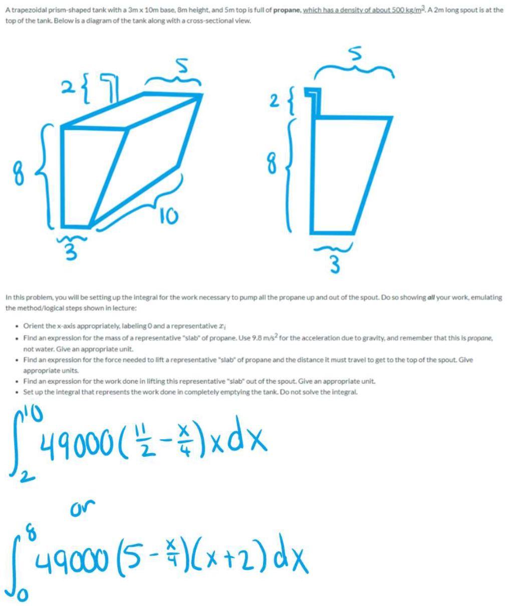 Solved answer is written in blue. Need help getting to the | Chegg.com