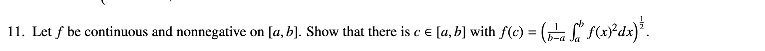 Solved 1. Let f be continuous and nonnegative on [a,b]. Show | Chegg.com