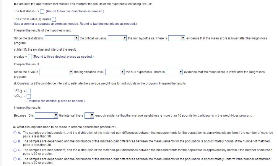 Solved program. Complete parts (a) through (e) below. Click | Chegg.com