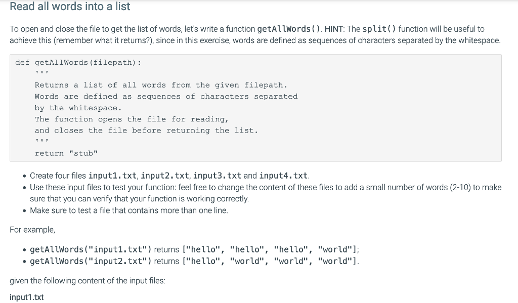 Solved in this lab, you will • Write a function that handles | Chegg.com