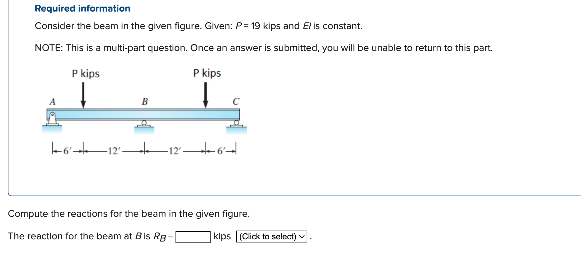 Solved Required information Consider the beam in the given | Chegg.com