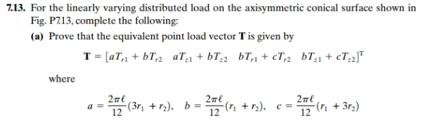 7.13. For the linearly varying distributed load on | Chegg.com