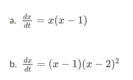Solved Determine all equilibria and their linearized | Chegg.com