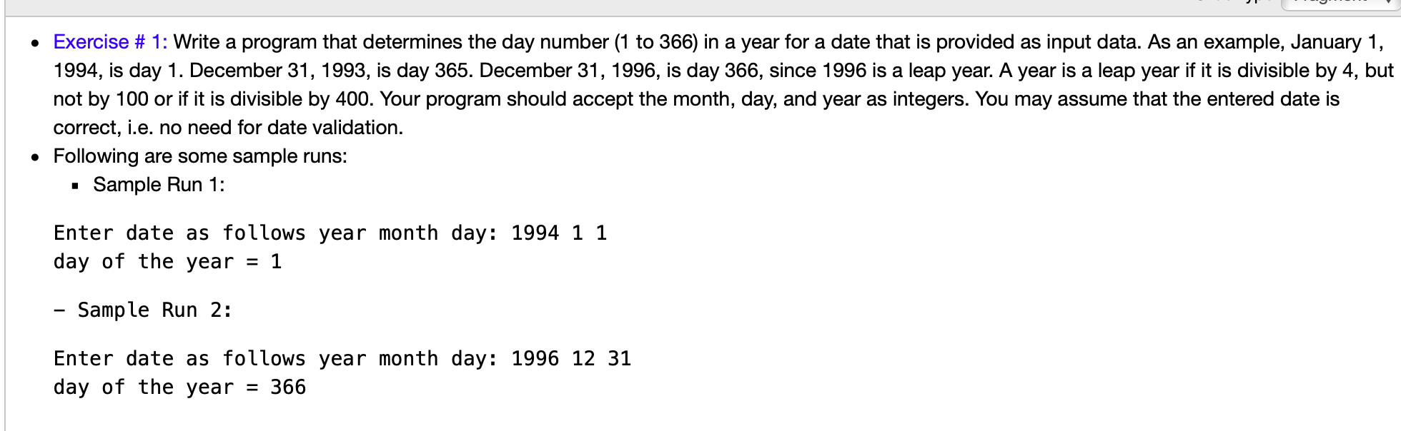 Solved Exercise 1 Write A Program That Determines The 3363
