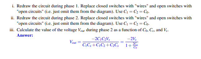 Solved 8. Fun with charge sharing (19 points) (a) In Figure | Chegg.com