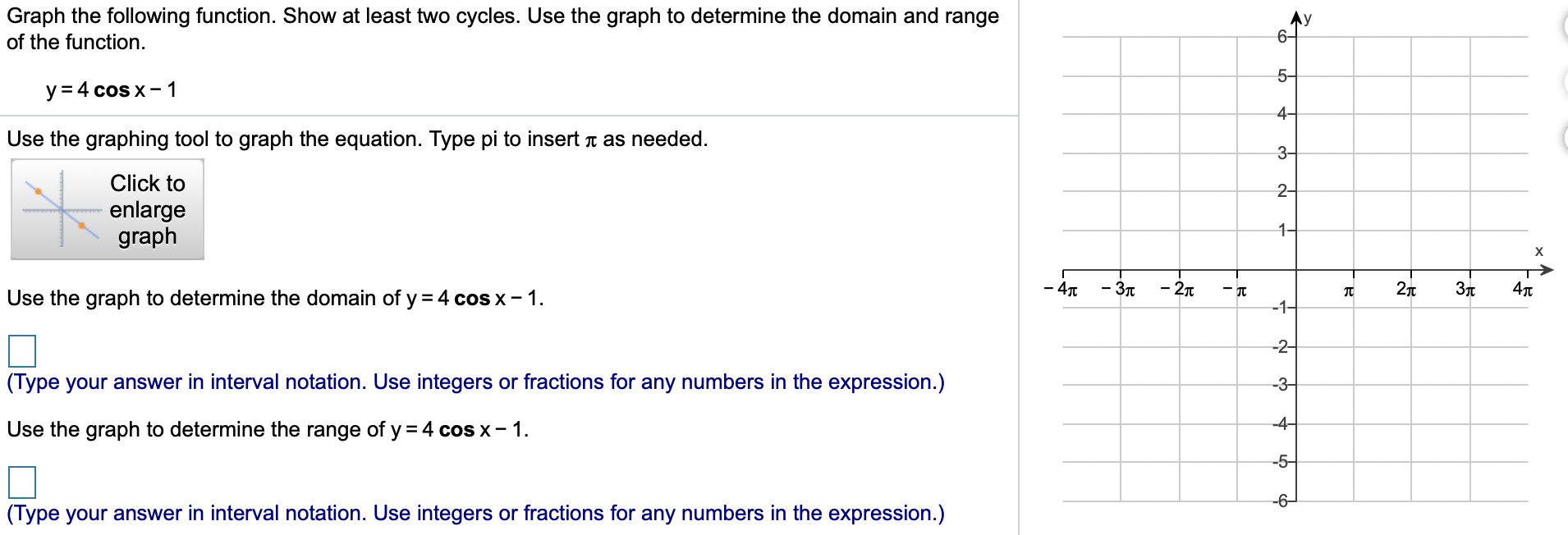 Solved Graph the following function. Show at least two | Chegg.com