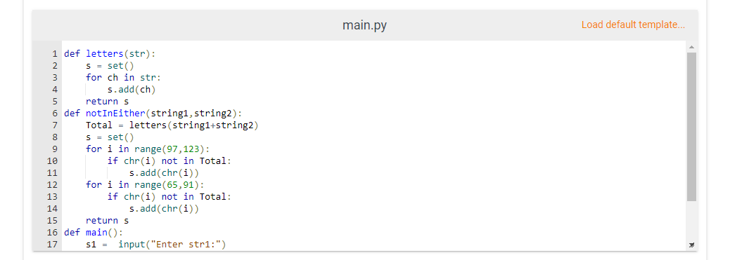 Solved Rewrite the function def letters (s) from Lab 8.2 | Chegg.com