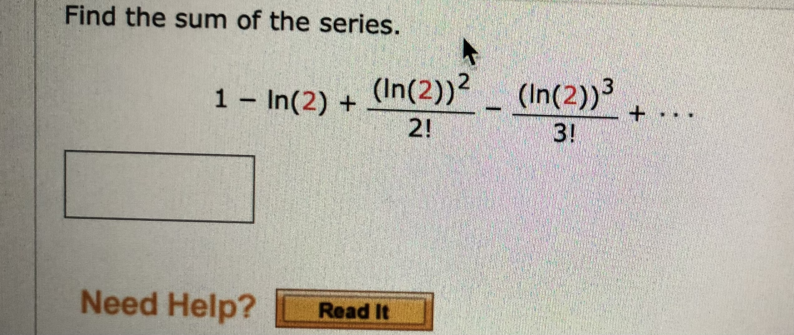 Solved Find the sum of the series. | Chegg.com