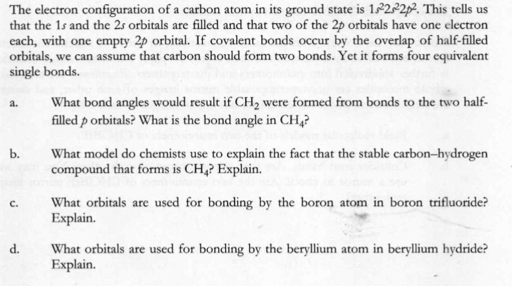 Solved The electron configuration of a carbon atom in its | Chegg.com