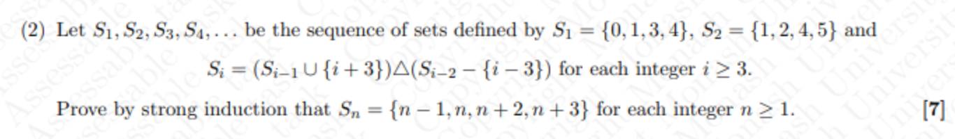 Solved (2) Let S1,S2,S3,S4,… be the sequence of sets defined | Chegg.com