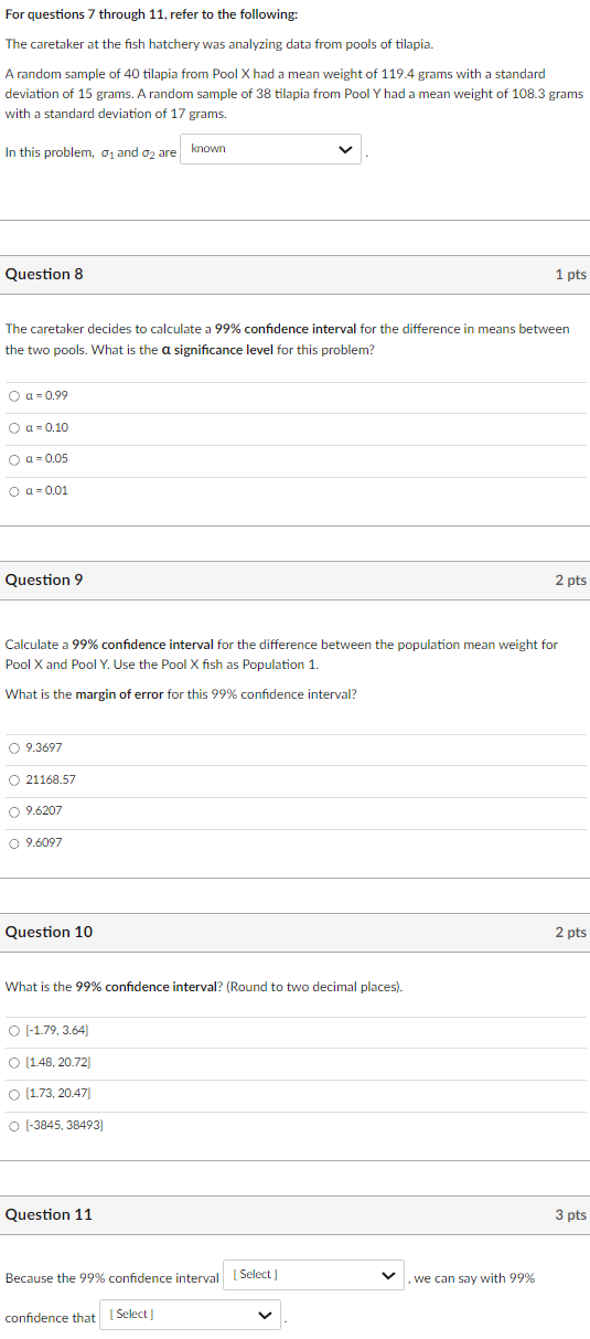 Solved For questions 7 through 11 , refer to the following: | Chegg.com