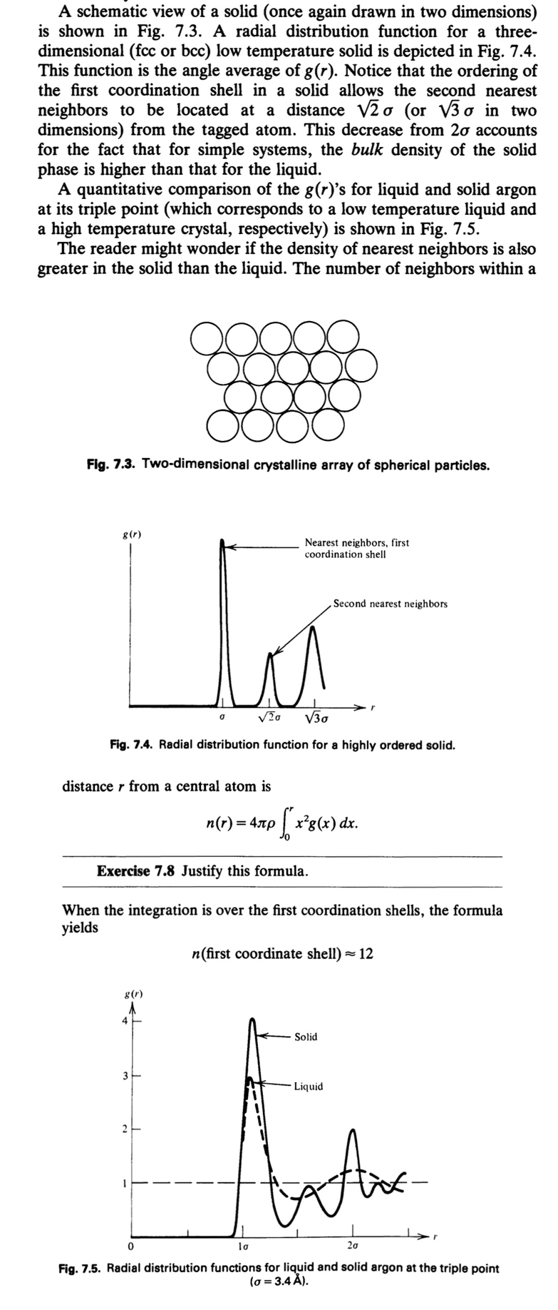 Solved Fig 7 4 radial Distribution Function For A Highly