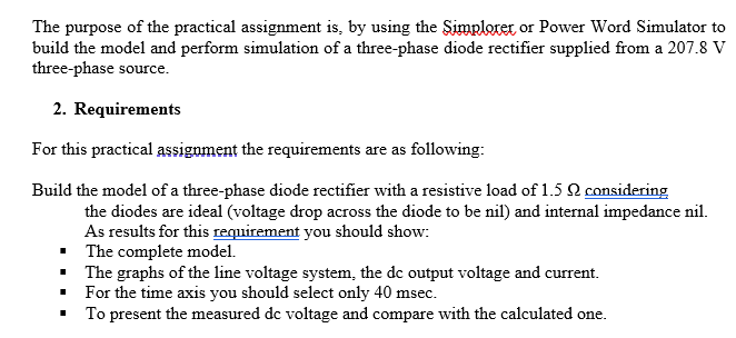 Solved Kindly perform this using Simplorer or Power Word | Chegg.com