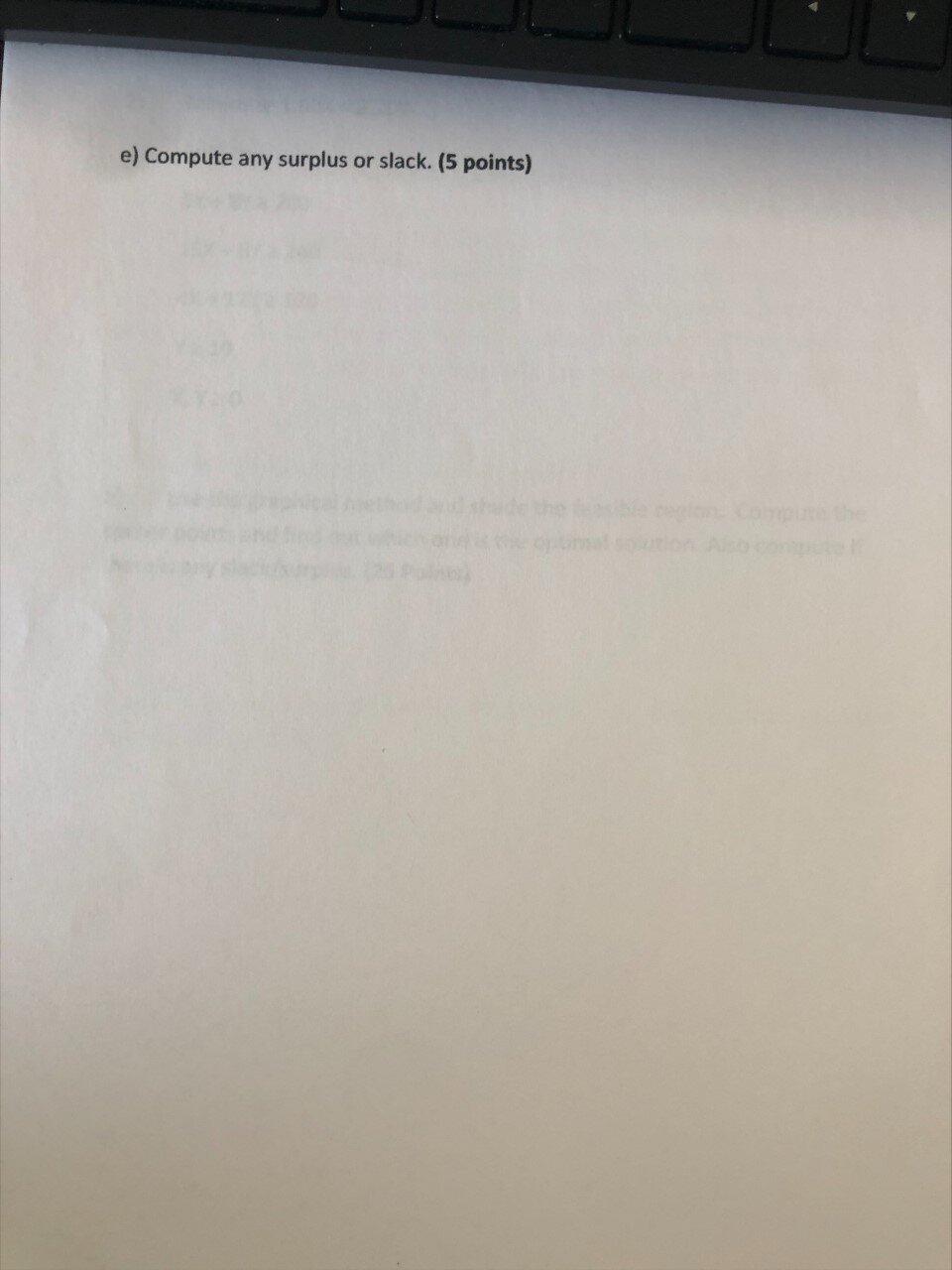 Solved LINEAR PROGRAMMING EXAM-APPLICATION PROBLEMS 1) The | Chegg.com