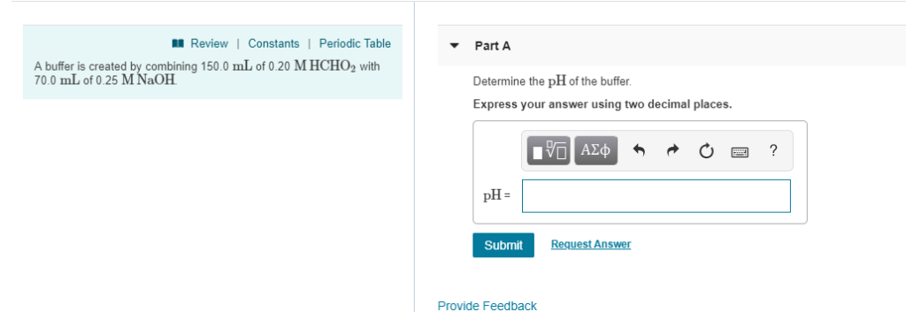 Solved ReviewI Constants Periodic Table Part A A buffer is | Chegg.com