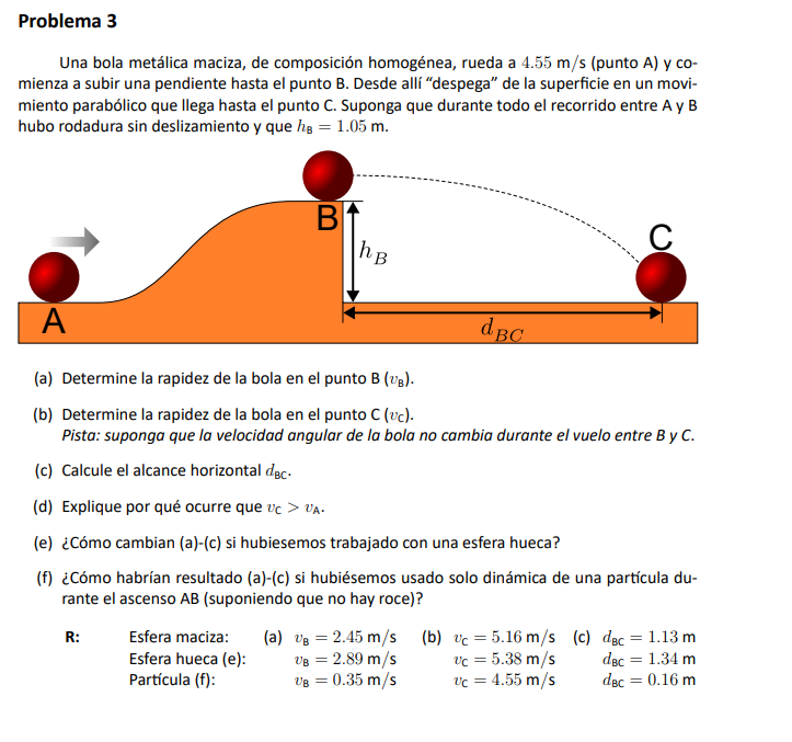 Problem 3A solid metallic ball of homogeneous | Chegg.com