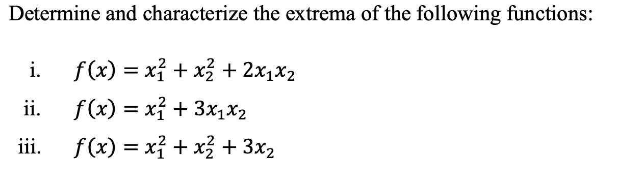 Solved Determine the convexity of the following functions: | Chegg.com