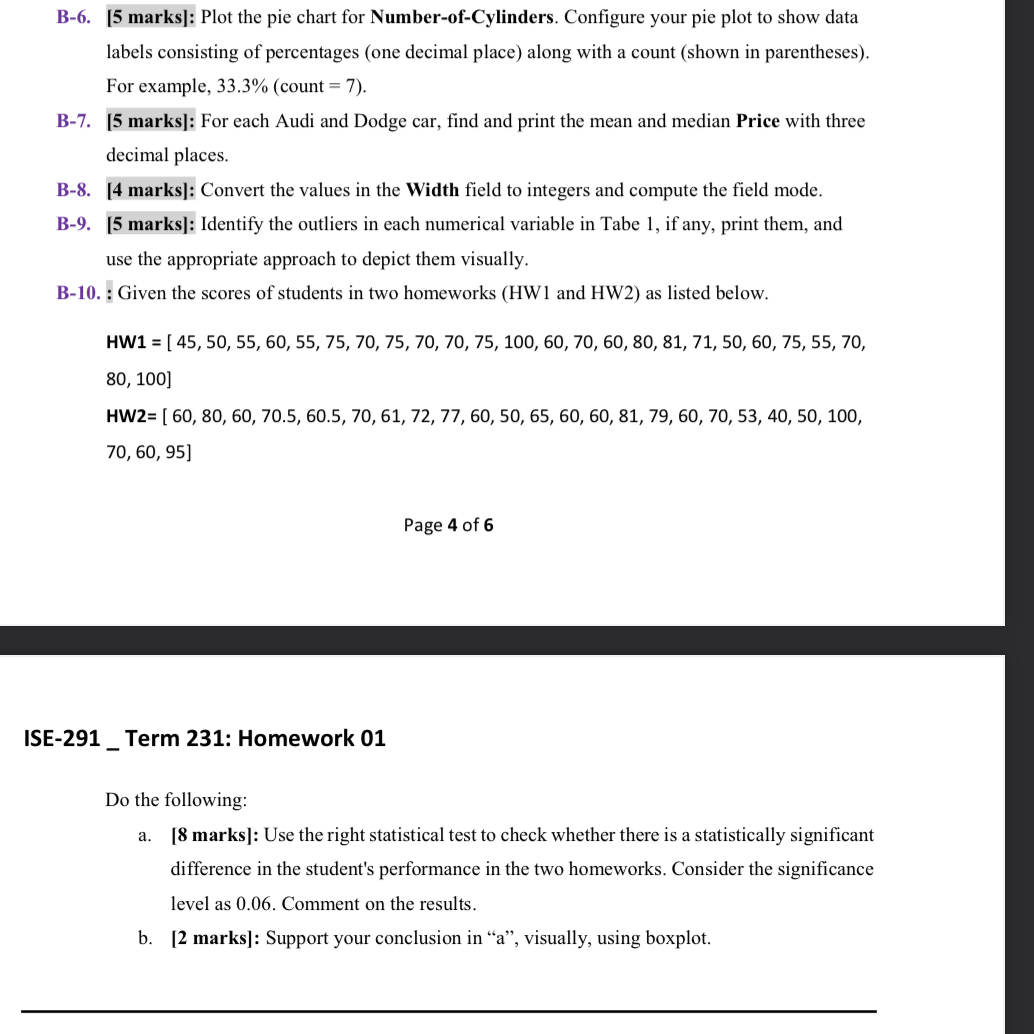 Solved Page 3 of 6 ISE-291_Term 231: Homework 01 Figure 1 | Chegg.com