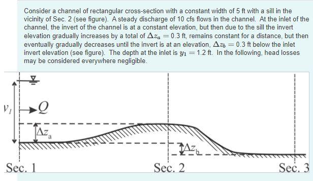 Solved A) What is the critical depth for the given | Chegg.com