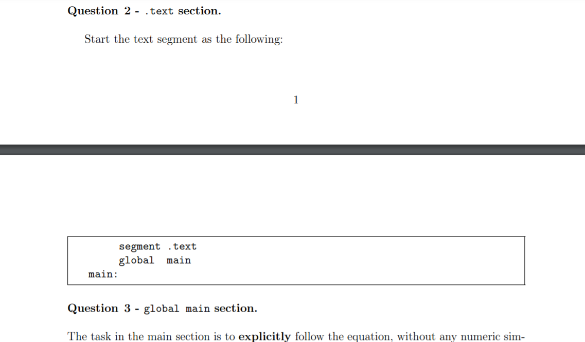 In yasm assembly language. I need help with question | Chegg.com