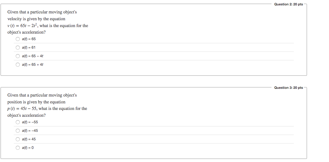 Solved Question 2:20 pts Given that a particular moving | Chegg.com