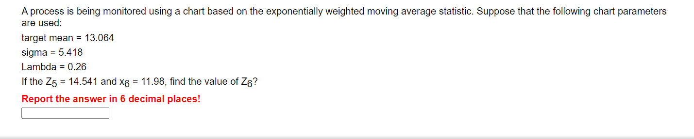 Solved A process is being monitored using a chart based on | Chegg.com